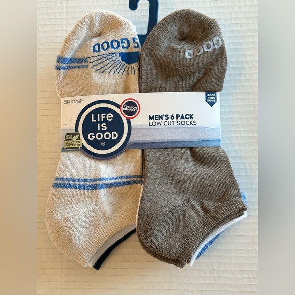 Life Is Good | Underwear & Socks | Mens Life Is Good 6 Pack Low Cut ...